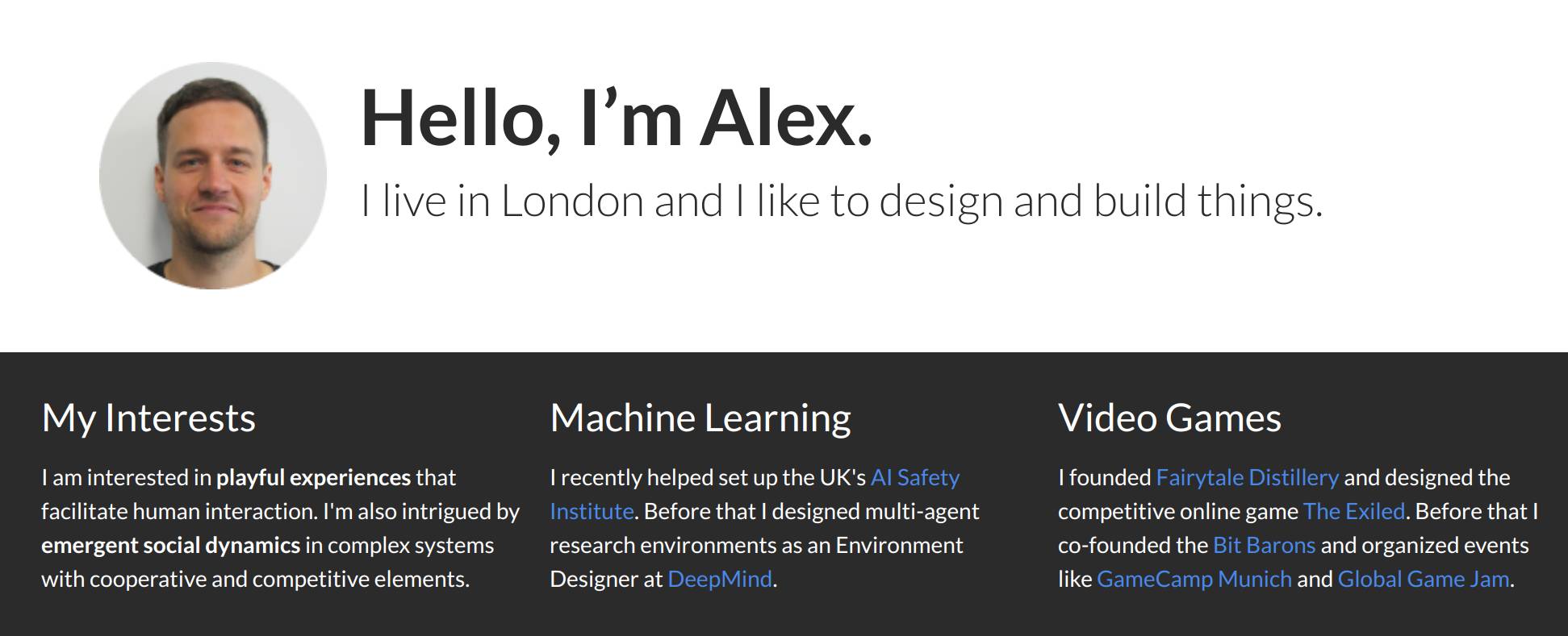 Alexander Zacherl - Systems Designer - London, UK